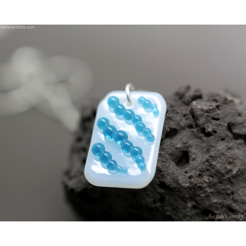 Coliform bacteria necklace for women Microbiology Science jewelry