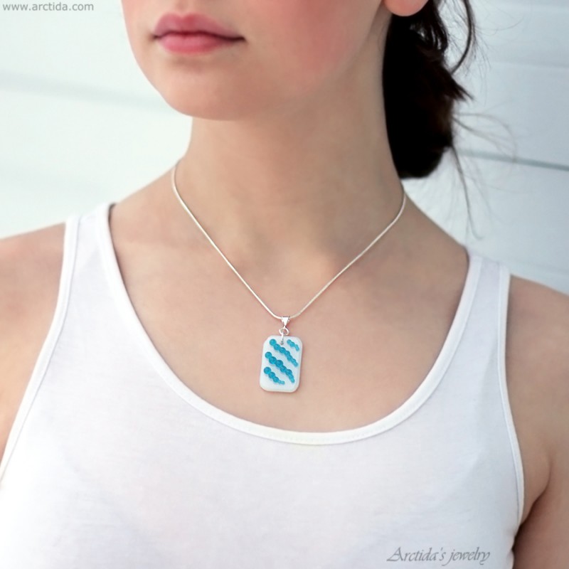 Coliform bacteria necklace for women Microbiology Science jewelry