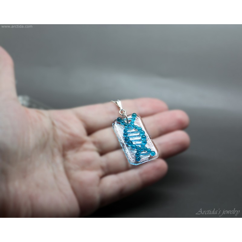 DNA necklace for women Molecular biology gift for her Medical Science ...